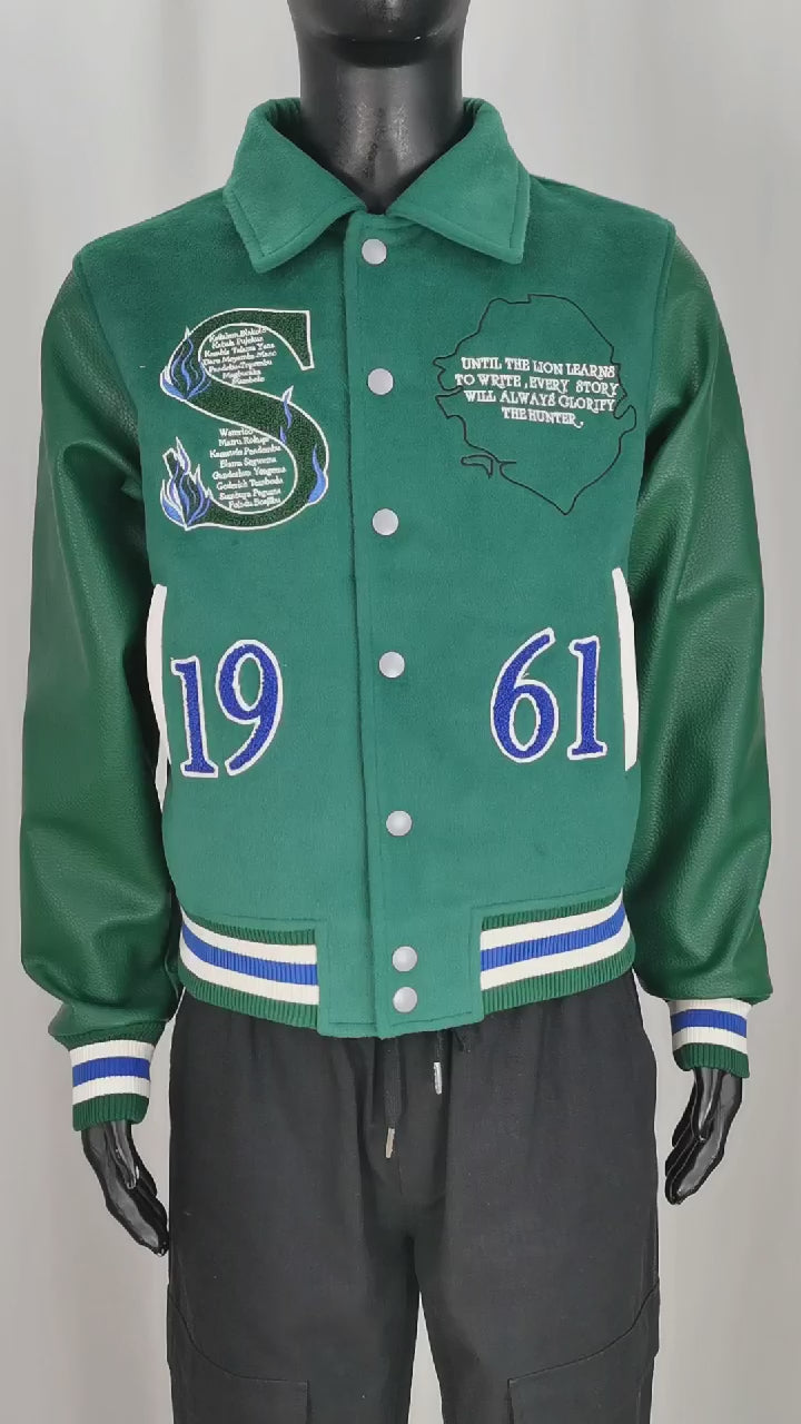 Salone Varsity Jacket – Jess For The Culture LLC